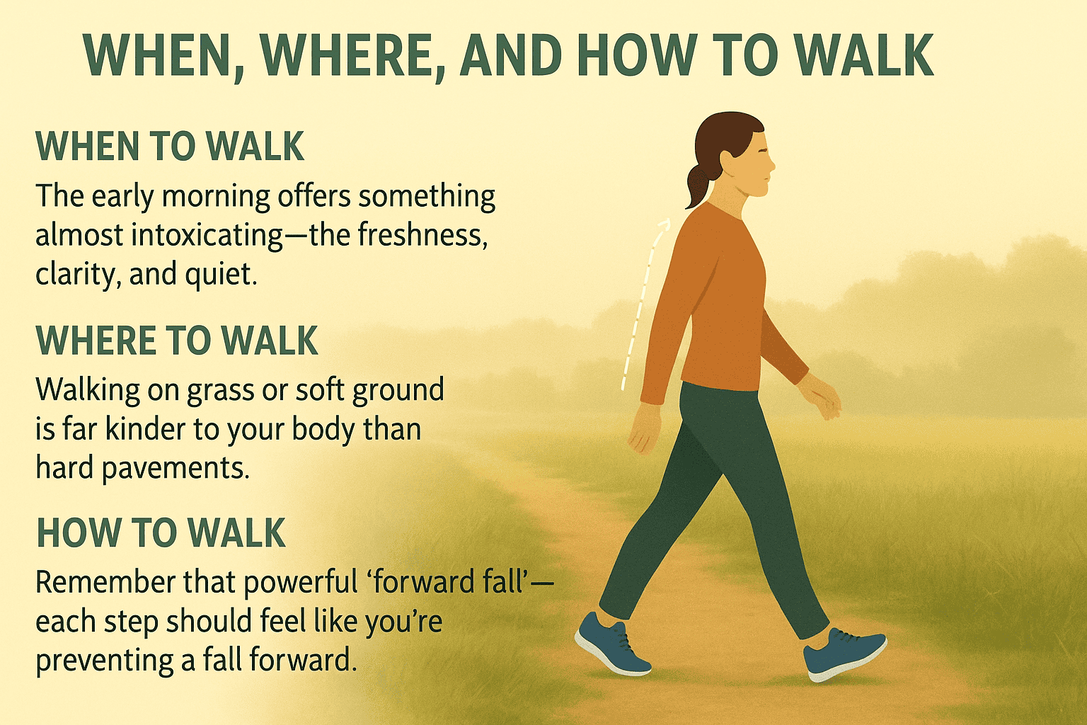 Proper Walking Technique: Build Vital Power With Long Walks
